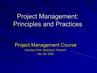 Project Management (2).pptx | Business | Business and Finance