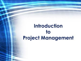 Project Management | PPT
