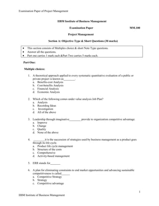 Project management 250613 | PDF