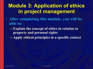 NCV 3 Project Management Hands-On Support Slide Show - Module 3 | PPT