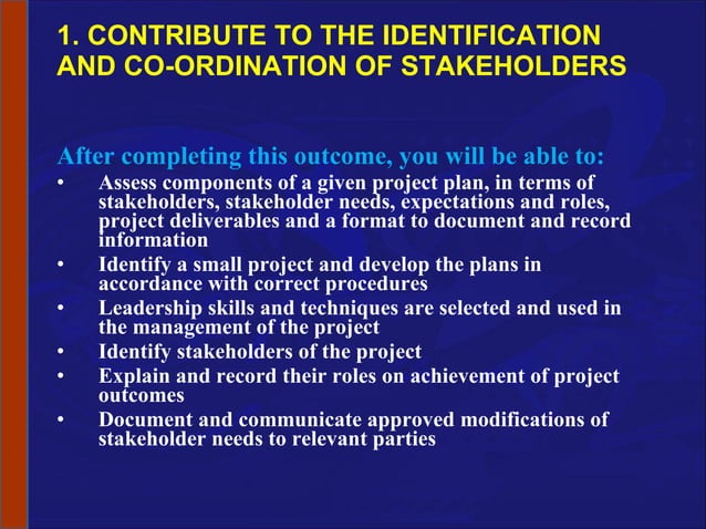 NCV 4 Project Management Hands-On Support Slide Show - Module 2 | PPT ...