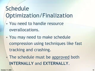 Project Management 4 Schedule Management | PPSX