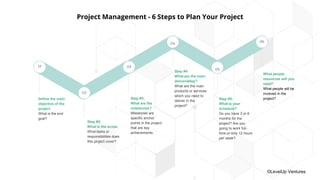Project Management - 6 Steps to Plan Your Project | PPT