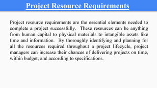 Project Management Activities for Study Purpose | PPTX