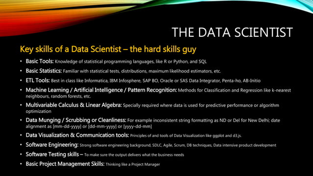 Project management for Big Data projects | PPT