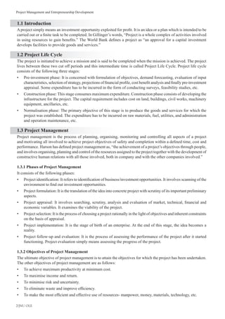 Project management and entrepreneurship development | PDF
