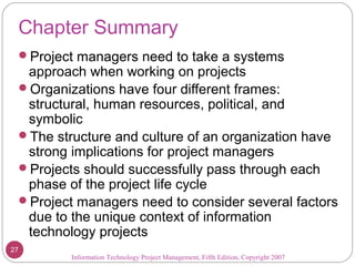 Project management and information technology context | PPT