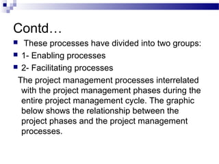 Project Management and Process | PPT