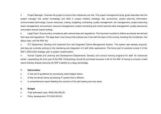 Project Manage & Monitoring & Evaluation | DOCX