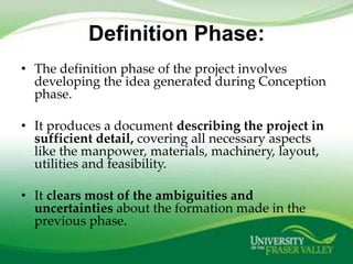 Project management and project life cycle | PPTX