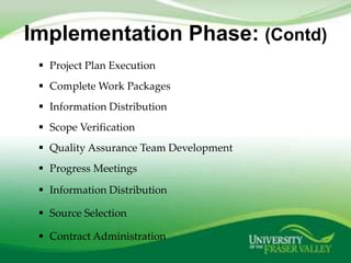 Project management and project life cycle | PPTX