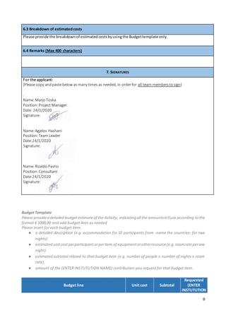 Project Management Application Form (Fully Customizable Template) | DOCX