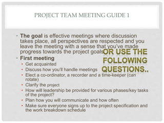 Project management - a practical overview Sue Greener | PPT