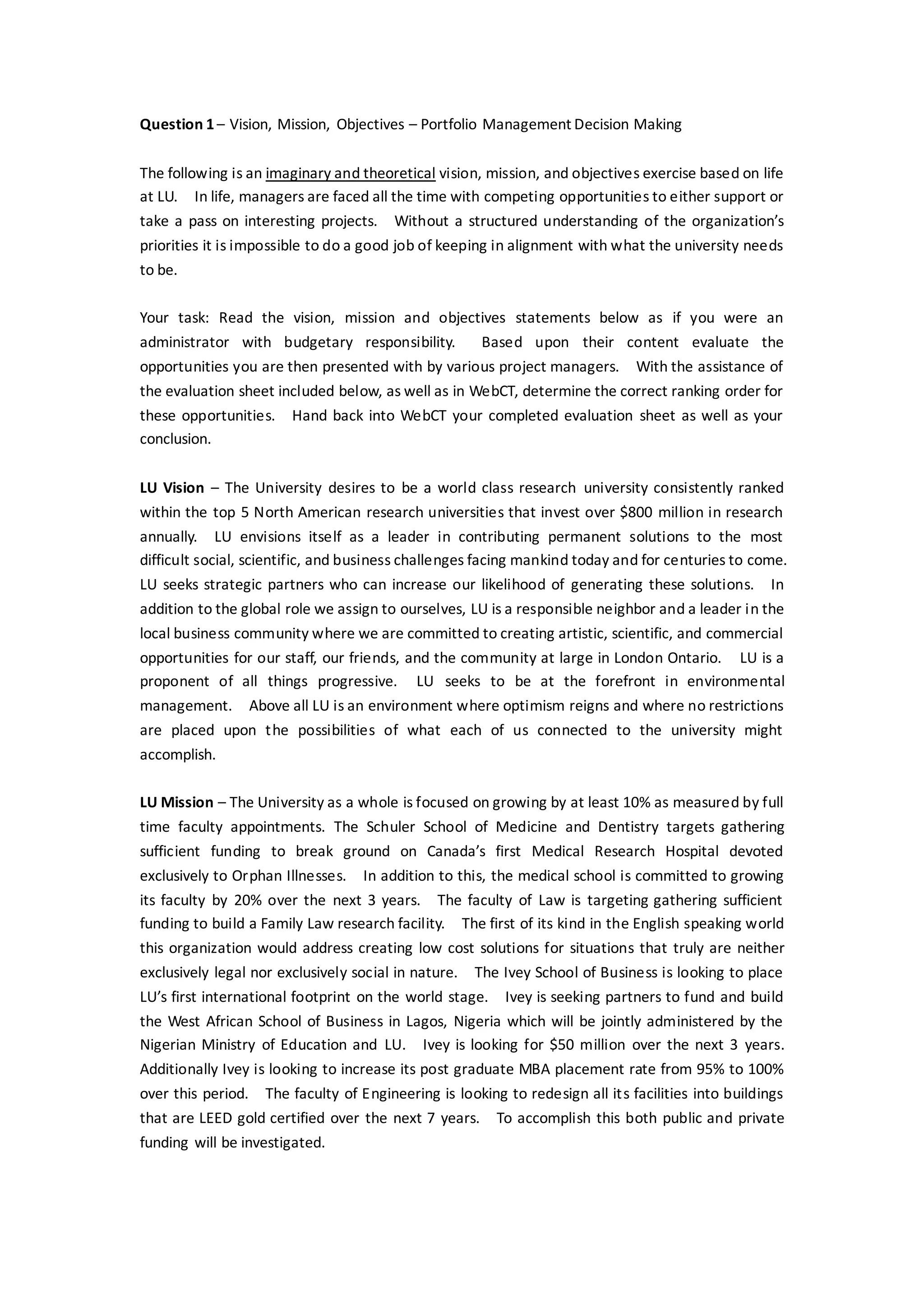 Project management assignment 4 | DOCX