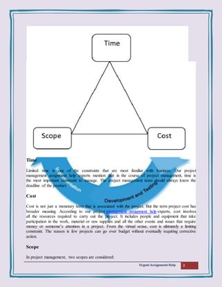 Project management assignment help | PDF