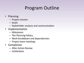 Project Management Base Camp | PPTX