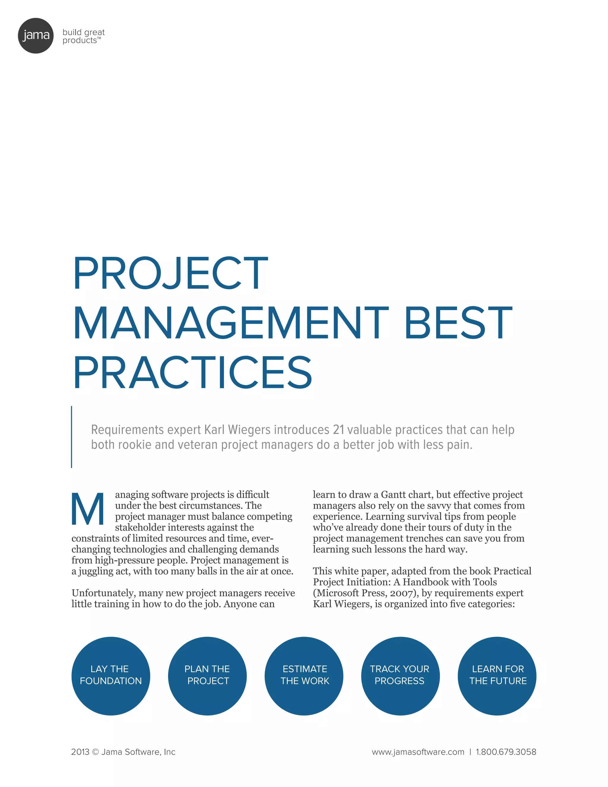 Project management best practices | PDF