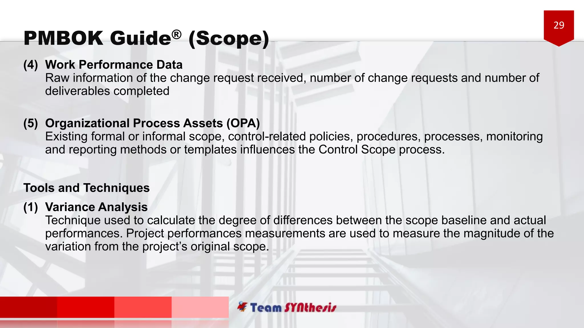 Project Management Body of Knowledge (Scope) | PPT