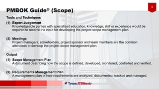 Project Management Body of Knowledge (Scope) | PPT