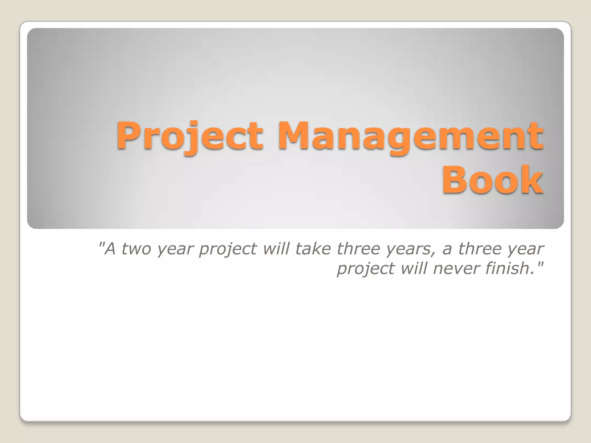 ProjectManagementBook | PPT