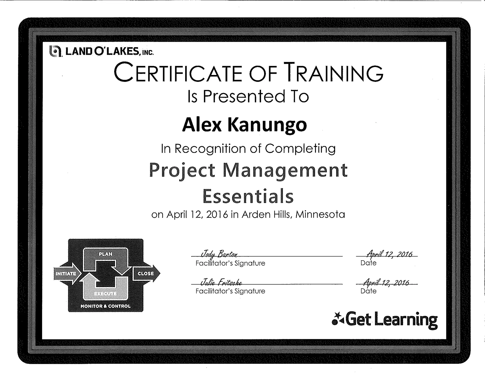 Project management certificate | PDF