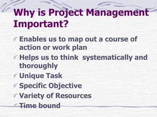 Project management chapter 1 | PPT