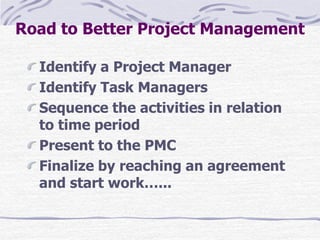 Project management chapter 1 | PPT