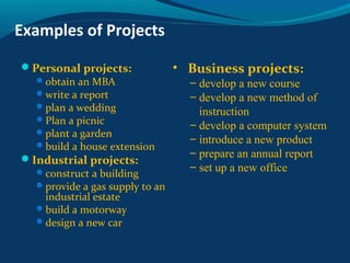 Introduction to Project and Project Management | PPT