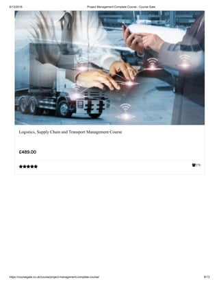 Project Management Complete Course - Course Gate | PDF