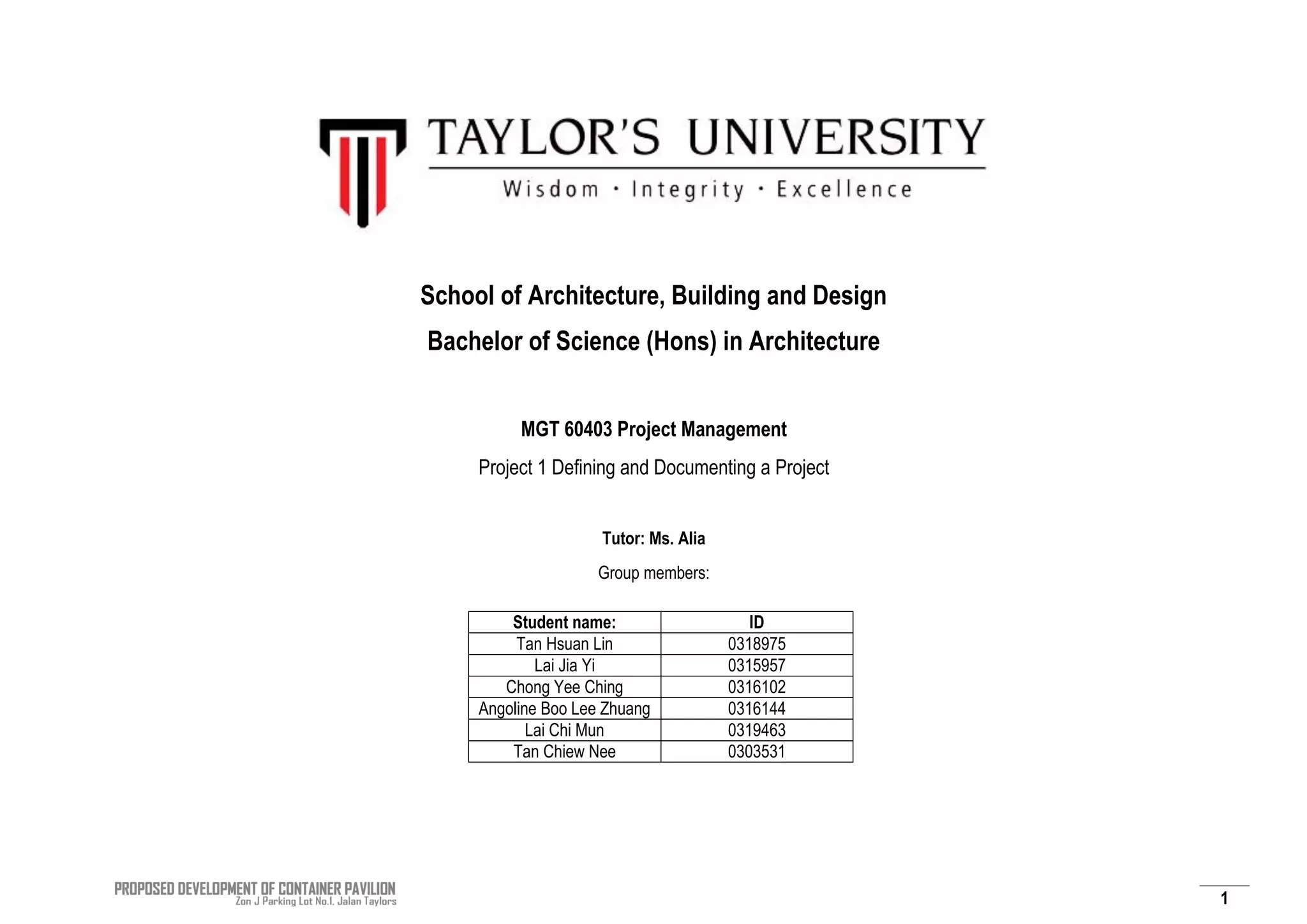 Project management container pavilion | PDF