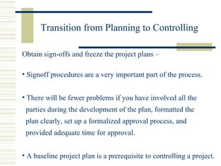 Project Management Control | PPT