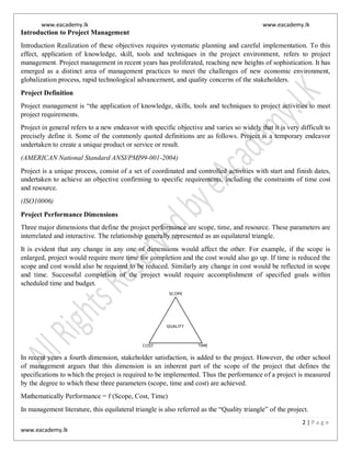 Project Management Course & Tutorial by eAcademy.lk