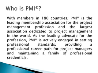 Project Management Credentials | PPT