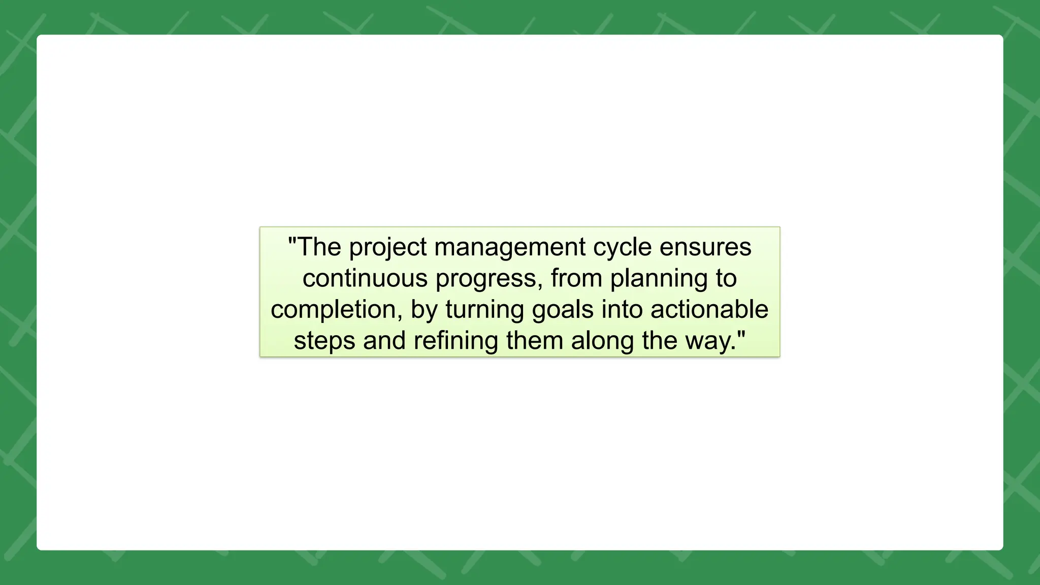 PROJECT MANAGEMENT CYCLE REPORT IN MASTERAL | PPTX | Business ...