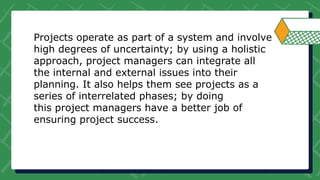 PROJECT MANAGEMENT CYCLE REPORT IN MASTERAL | PPTX | Business ...