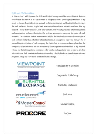 Project management document control software system | PDF