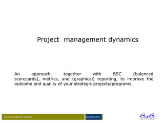 Project management dynamics | PPTX