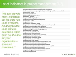 Project management evaluation kpi | PPT