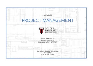 Project management final | PPT