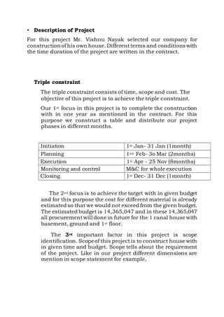 Project management final report.By- SANKET SENAPATI | PDF