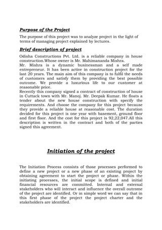 Project management final report | PDF