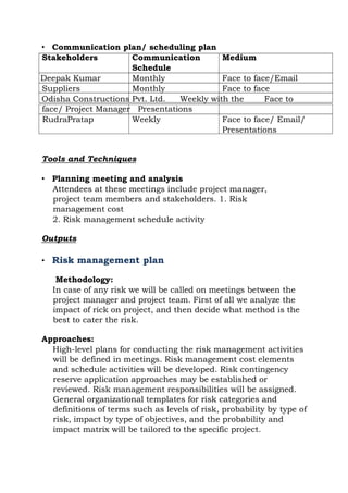 Project management final report | PDF