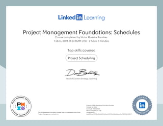 Project Management Foundations: Schedules | PDF