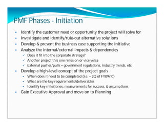 Project Management Framework | PDF