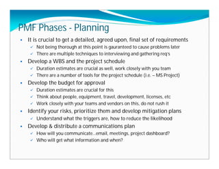 Project Management Framework | PDF