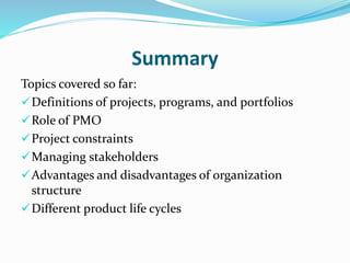Project management framework 01 | PPT