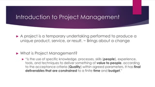 Project Management Fundamentals | PDF