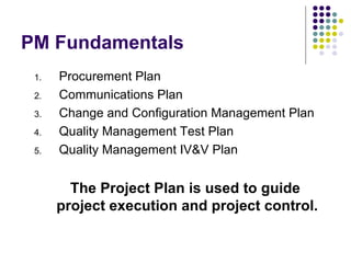 Project Management Fundamentals Course | PPT