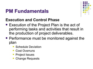 Project Management Fundamentals Course | PPT