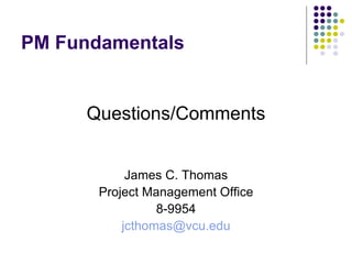 Project Management Fundamentals Course | PPT